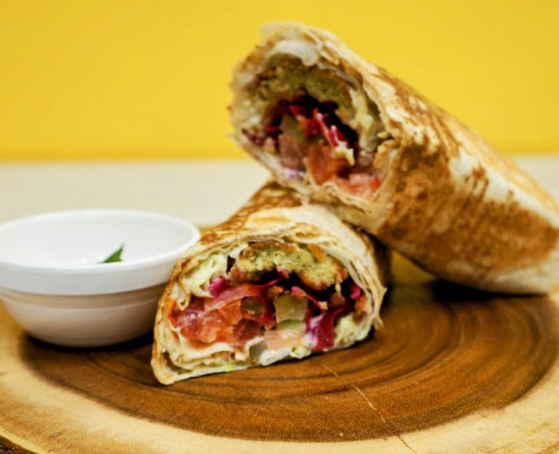 SAJ FALAFEL WRAP | Yalla Nakol Restaurant